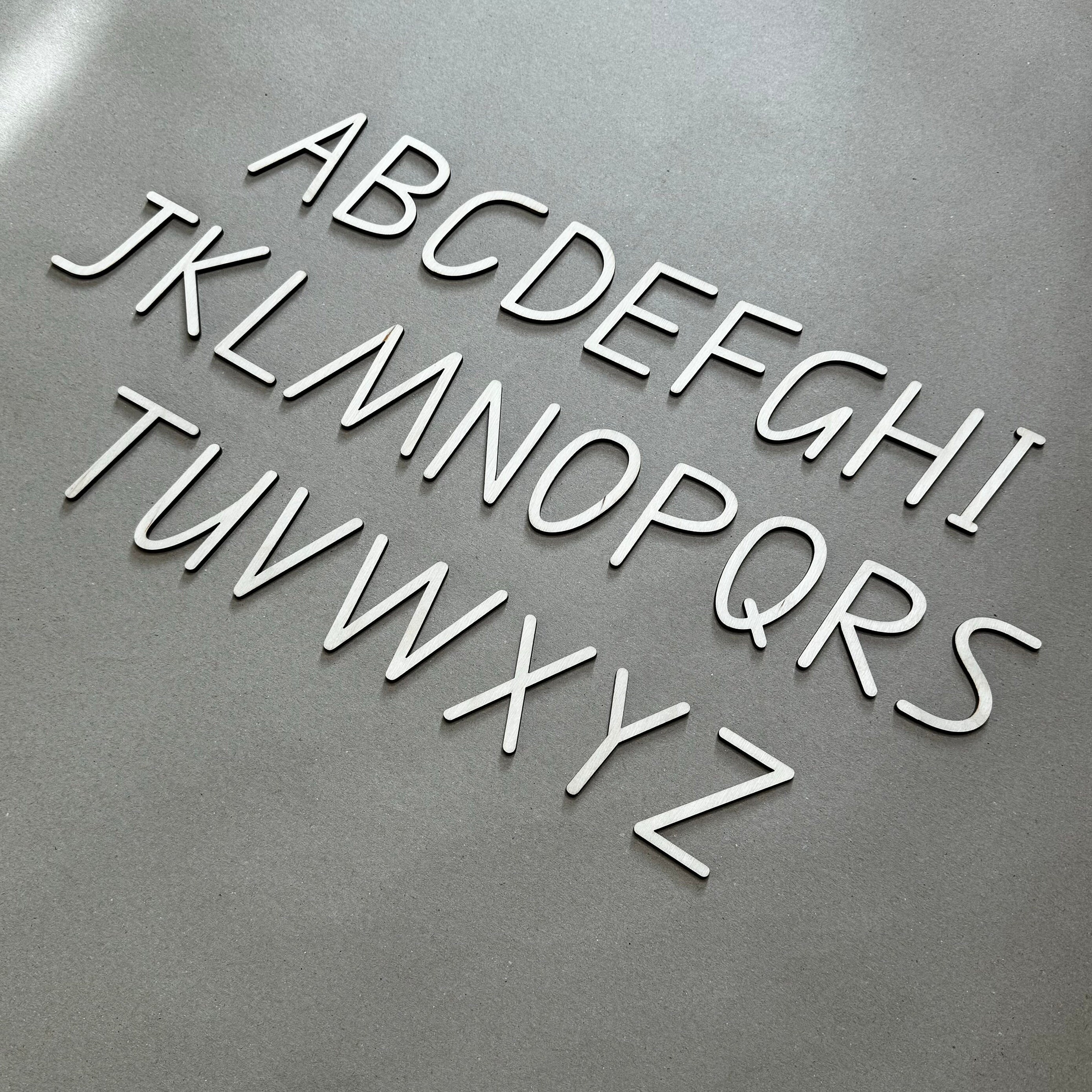 Movable English Alphabet Uppercase Letters in Queensland QLD Font for ...