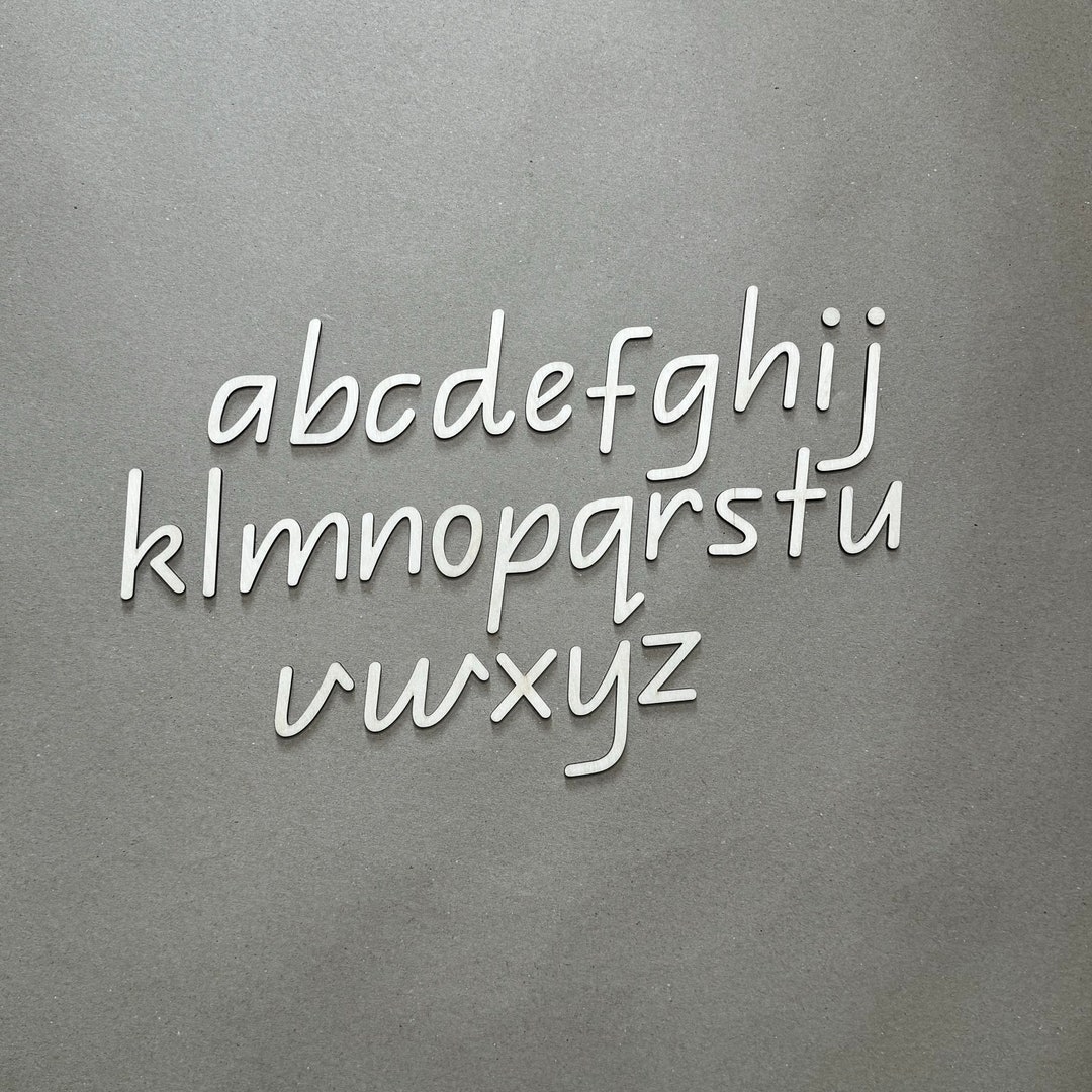 Movable English Alphabet Lowercase Letters in Queensland QLD Font for ...