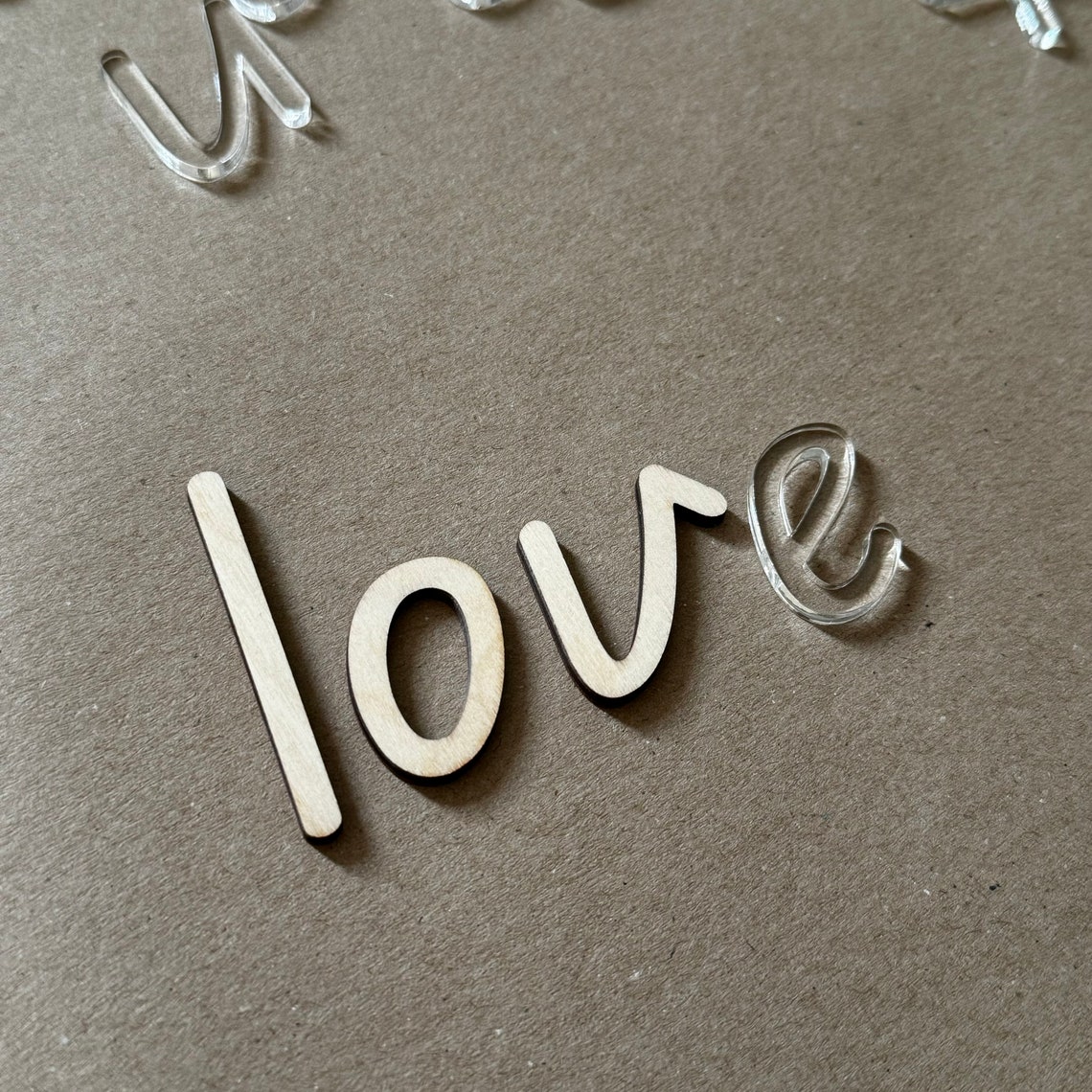 SILENT Transparent Movable English Alphabet Lowercase Letters in ...