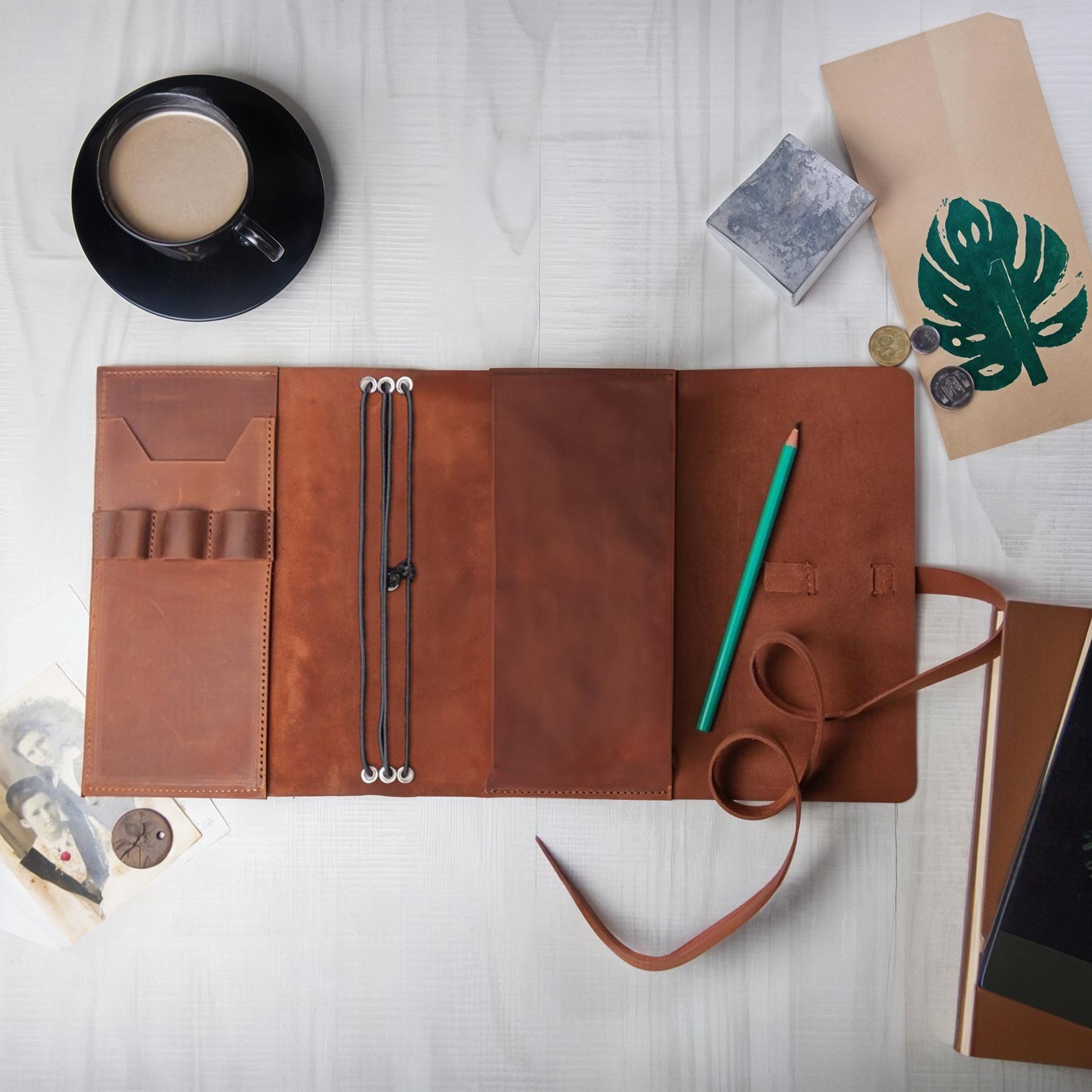 Leather Sketch Book, Journal for Men, Sketch Book Cover, Sketchbook ...