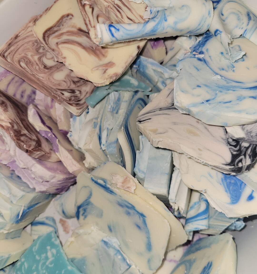 TWO LBS Soap Chip Bags, Ends, Butt Uglies, Sample Size, Thin Bars ...