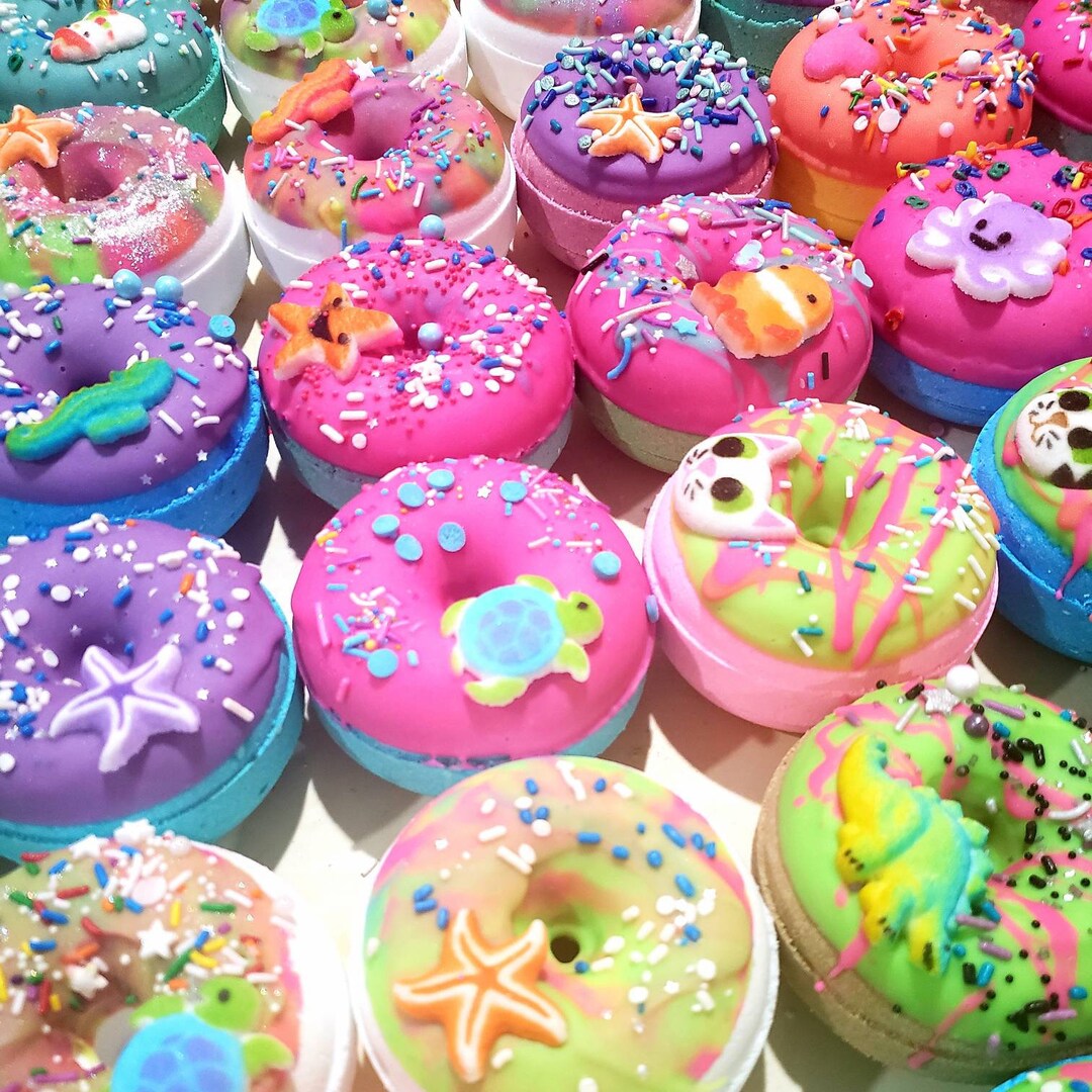 Moisturizing Bath Donut Set: Handmade 20-piece Bathcake Shakes, Kids ...