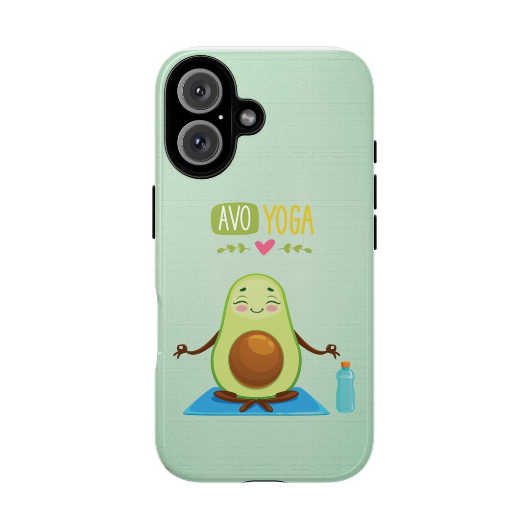 Cute Avocado Phone Case, Avo Yoga Design, Perfect Gift for Yogis ...