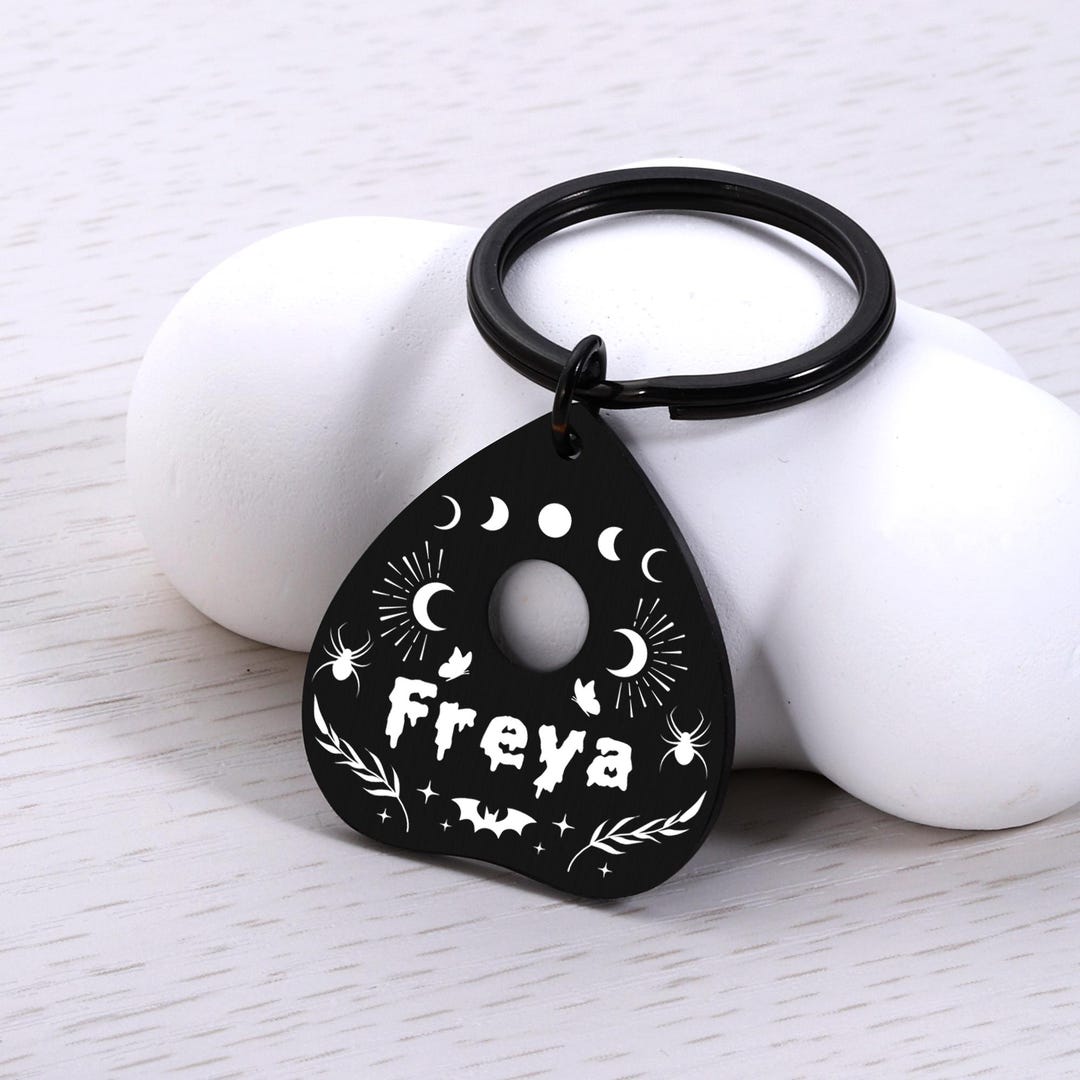 Luna Dog Tag, Moon Phase Cat Tag, Witchy Pet ID Tag-spider Bat ...