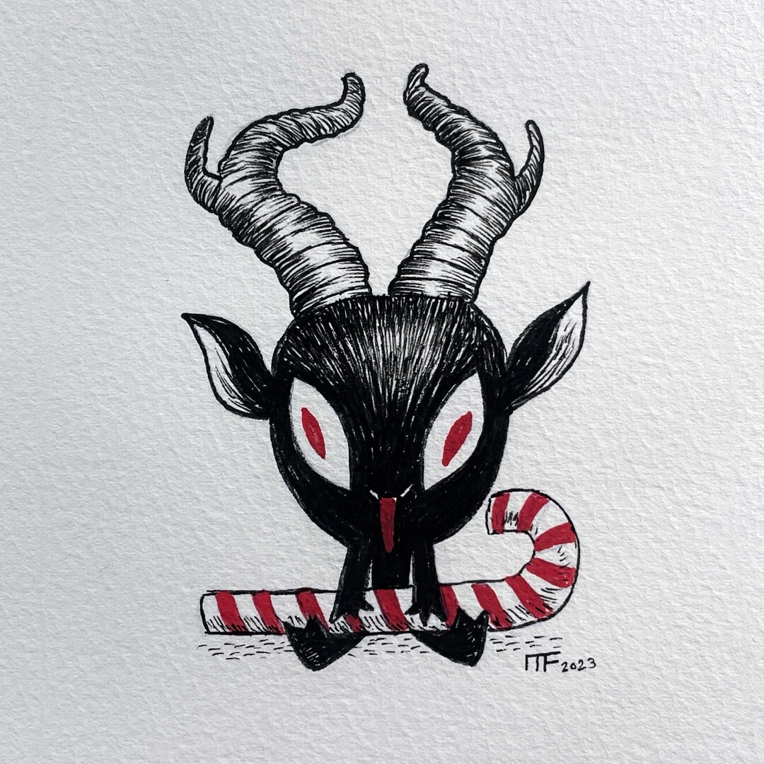 Krampus and His Candy Cane! - Etsy
