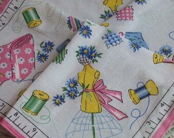Sewing Notion Print Fabric - Etsy