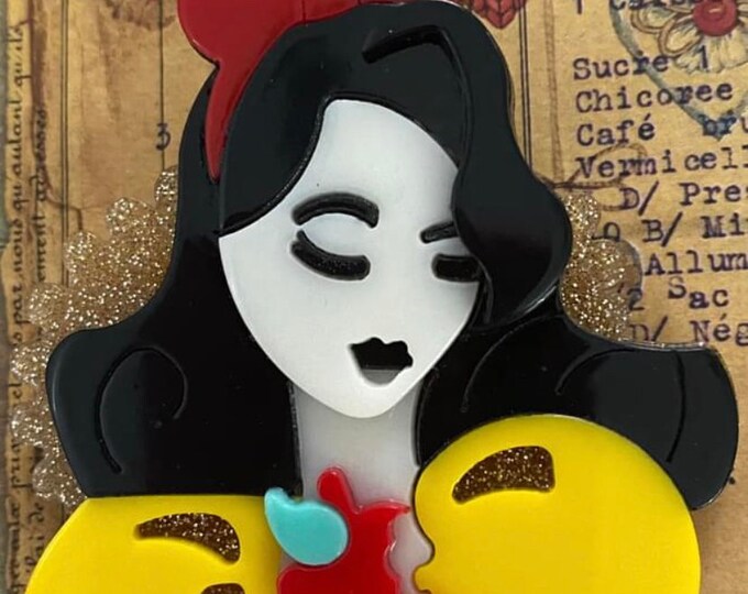 New in the Look of Leah Stein Snow White Acrylic Button - Etsy