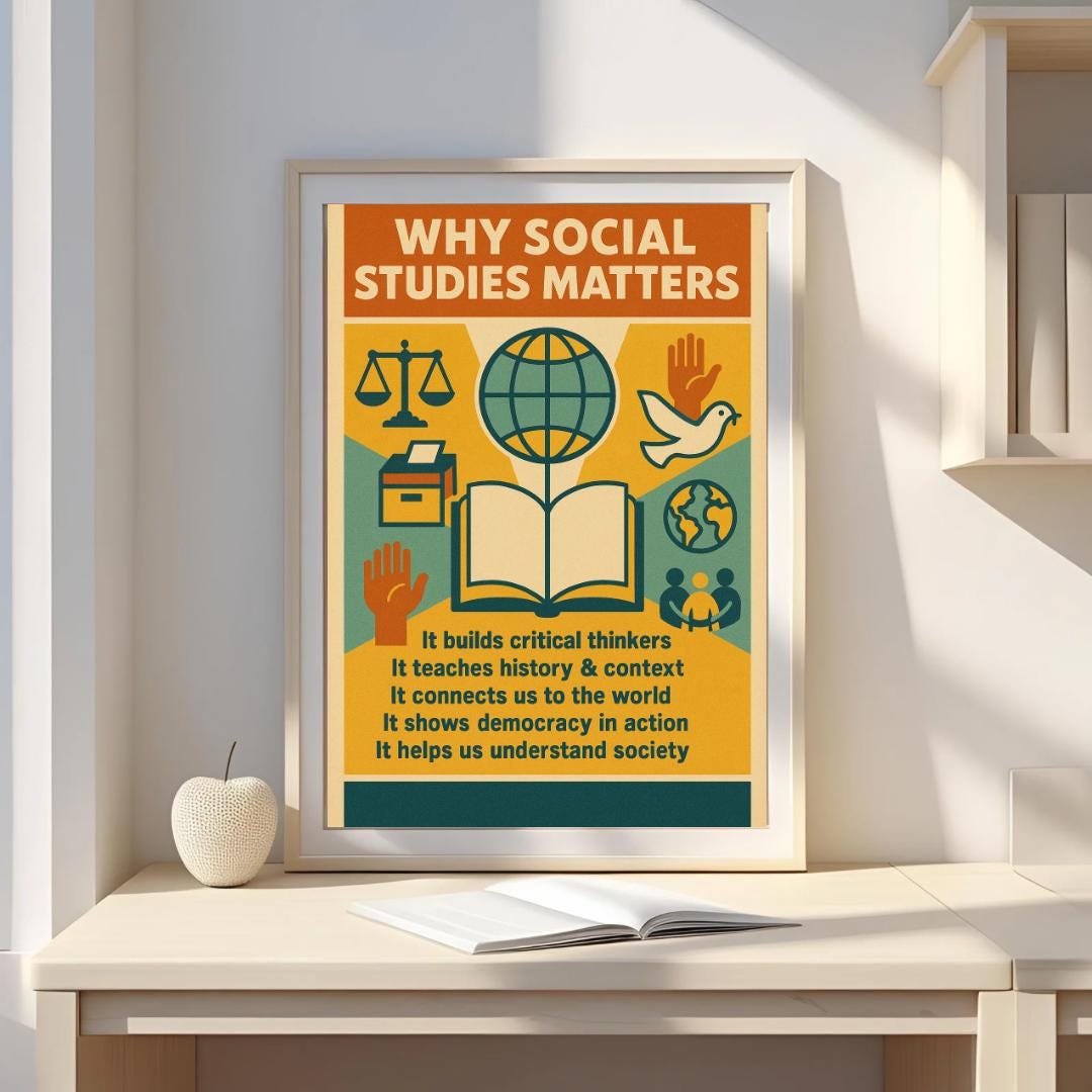 Classroom Poster – Why Social Studies Matters | History & Civics ...