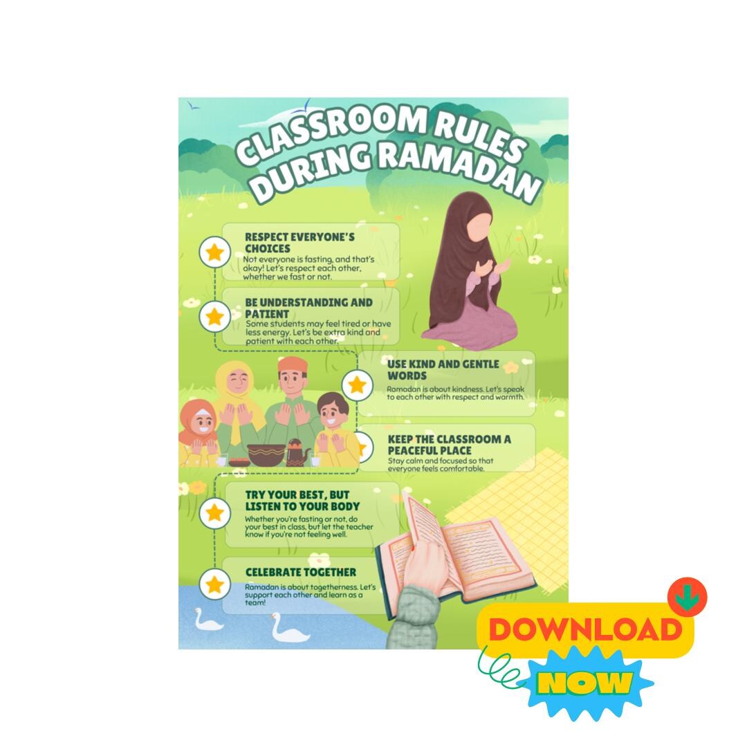 Ramadan Classroom Bundle: Posters and Coloring Pages - Etsy