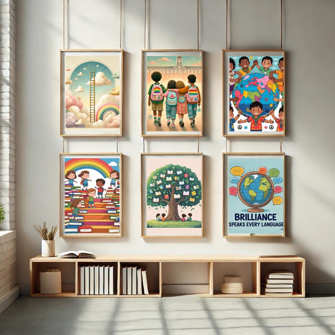 Inclusive Classroom Poster Set of 6 | Growth Mindset & SEL Wall Art ...