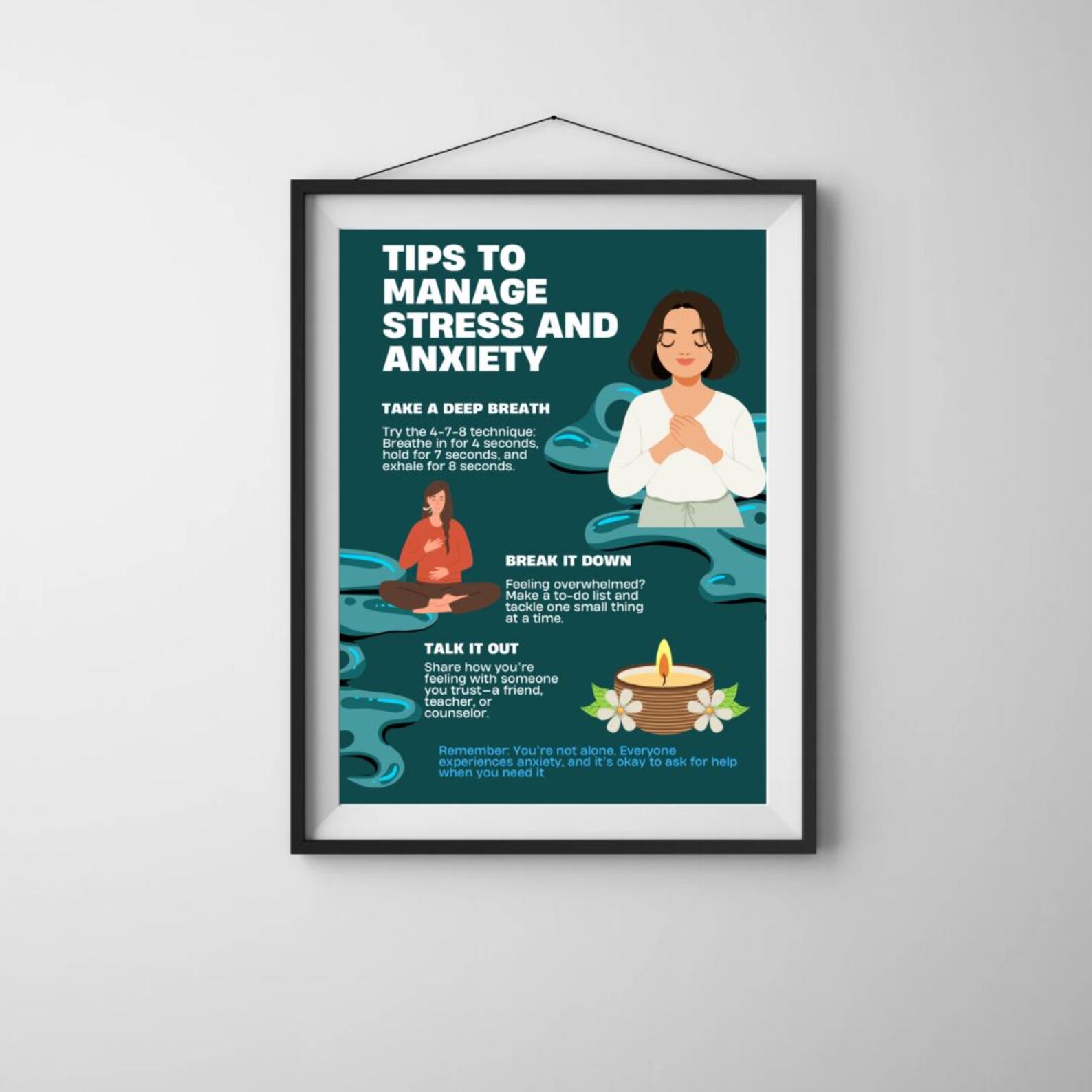 Stress Management Poster for Students – Digital Download for Teachers ...