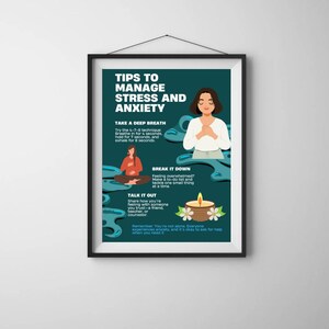 Stress Management Poster for Students – Digital Download for Teachers ...