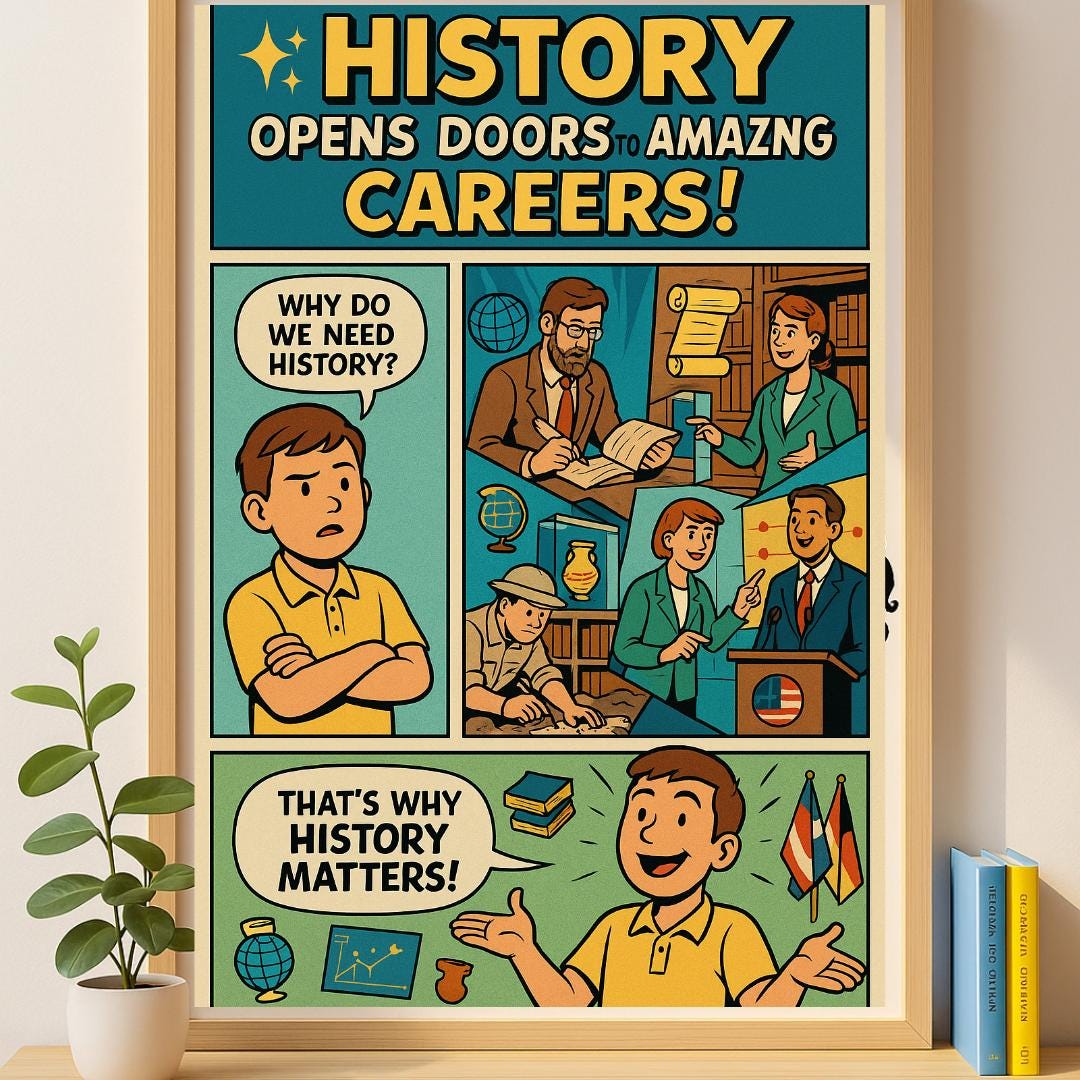 History Classroom Poster | Why History Matters Comic Poster | Social ...