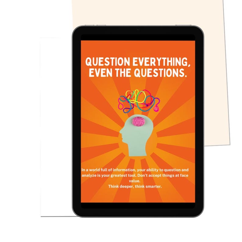 Classroom Poster - Critical Thinking Quote- Great for Teachers - Etsy