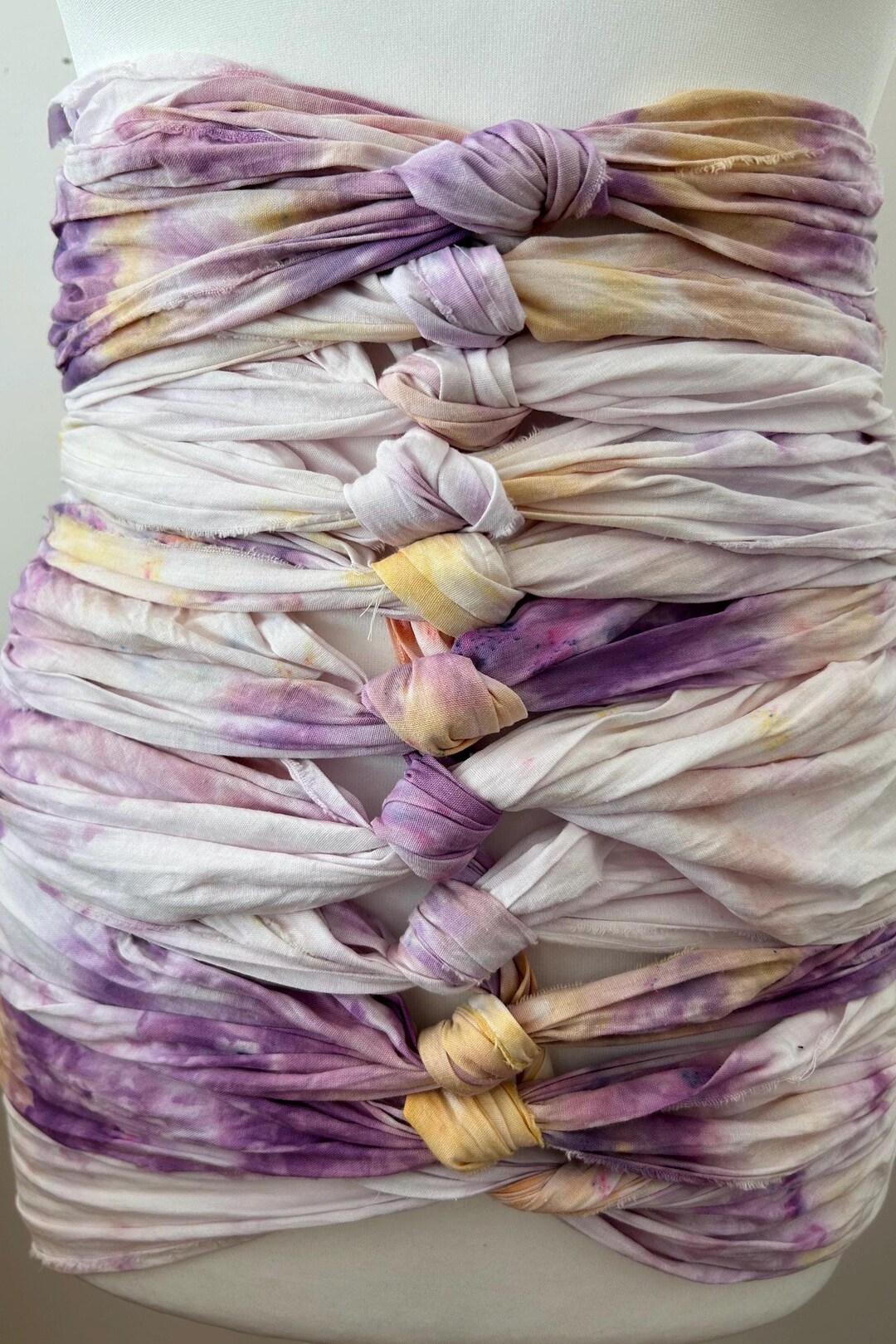 Bengkung Belly Bind Tie Dye Multi Colour Bengkung Belly Binding Raw ...