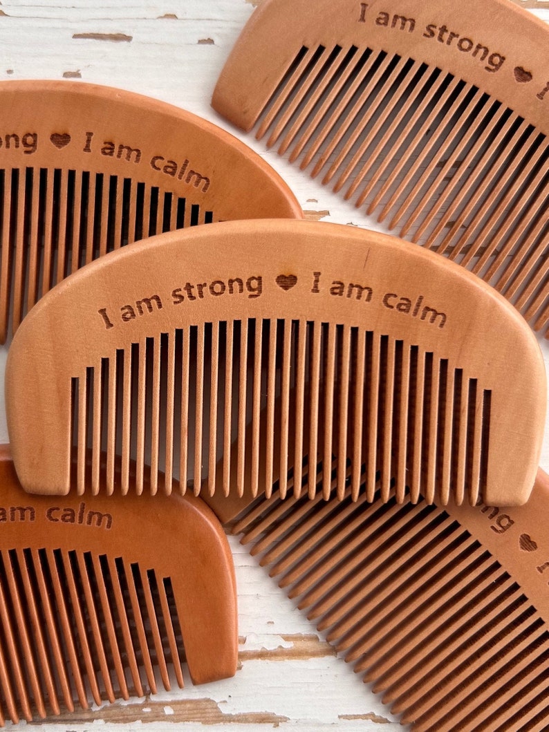 Birthing Comb, Labour Aid, Anti Anxiety Tool, Acupressure Comb, Wood ...