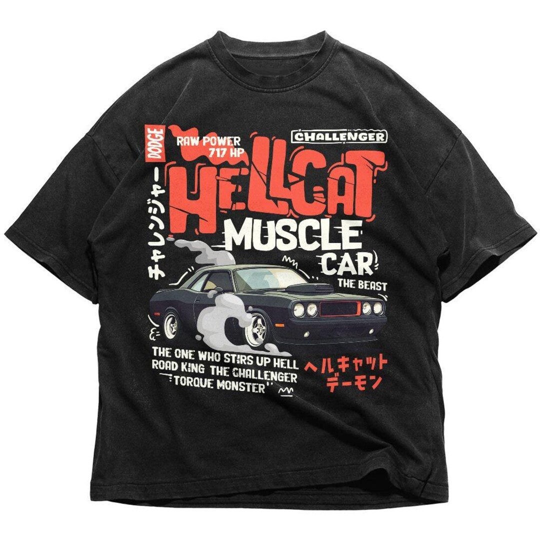 Nene Miles Hellcat Japanese Muscle Car Shirt, Muscle Tokyo Gifts for ...