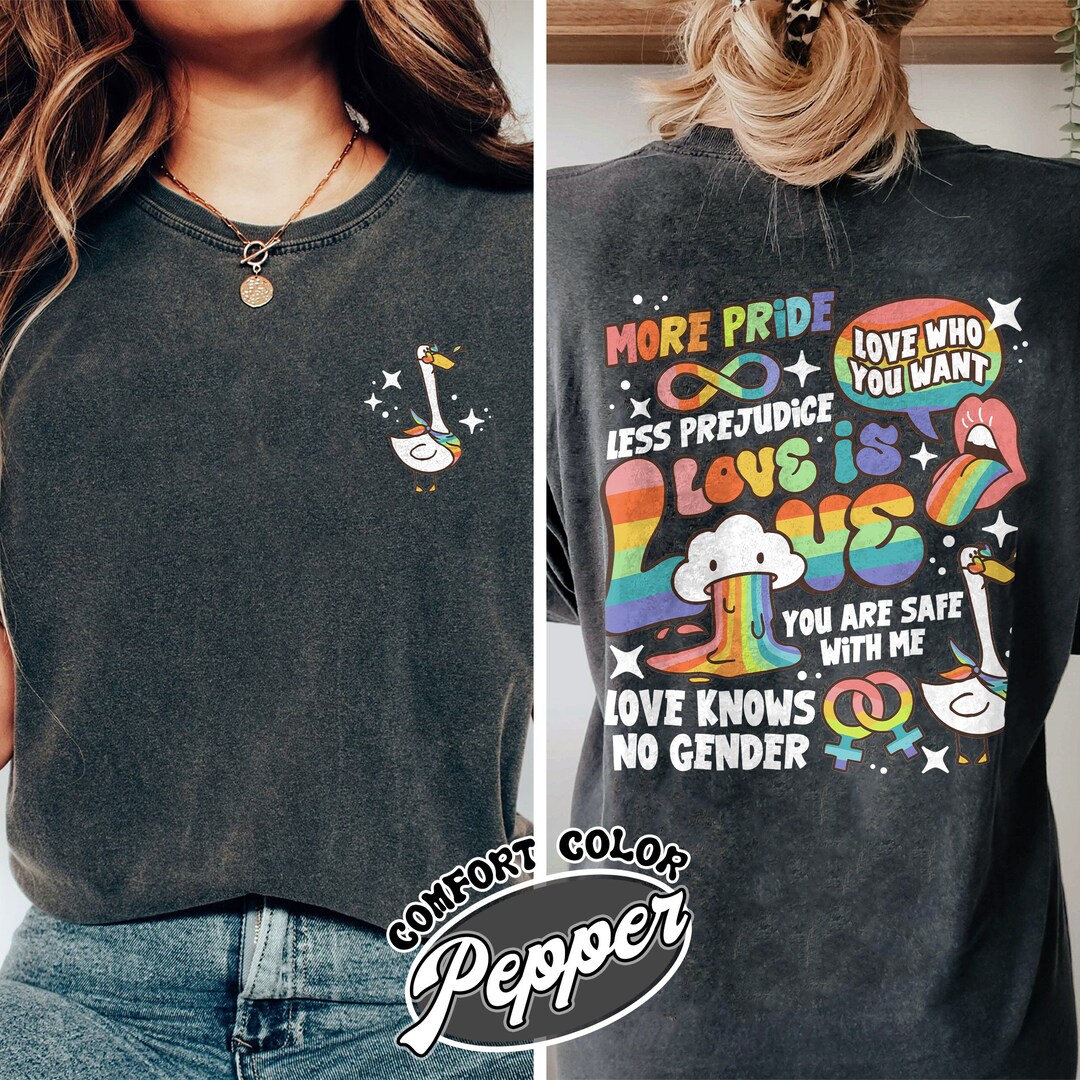 Love is Love Comfort Colors Shirt, LGBTQ Support Tees, Gay Pride Shirt ...