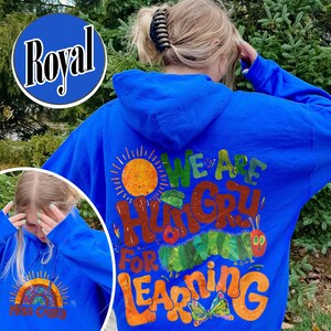 We Are Hungry for Knowledge Sweatshirt, Back to School T-shirt, 1st Day of School, Book Lover T ...