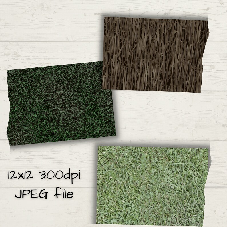 GRASS Lawn Yard Green Texture Seamless Digital Papers, Digital ...