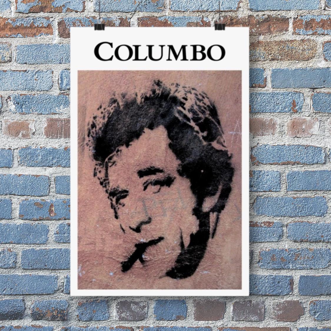 Columbo TV Show Poster, Matte Vertical Posters for Fans, 1970s Detective Wall Art, Unique Gift ...