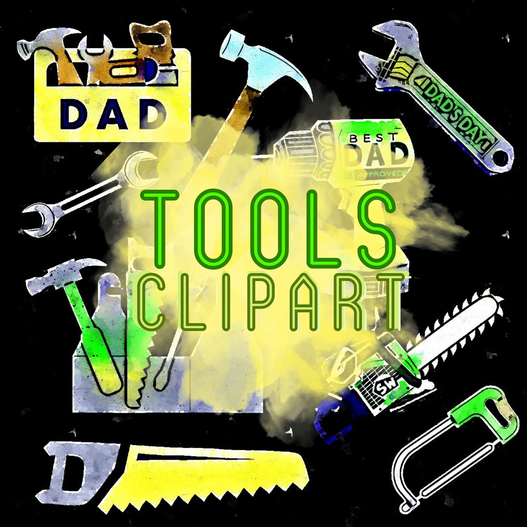 TOOLS Mechanic Carpenter Tool Box Bundle Watercolor SVG PNG Home ...