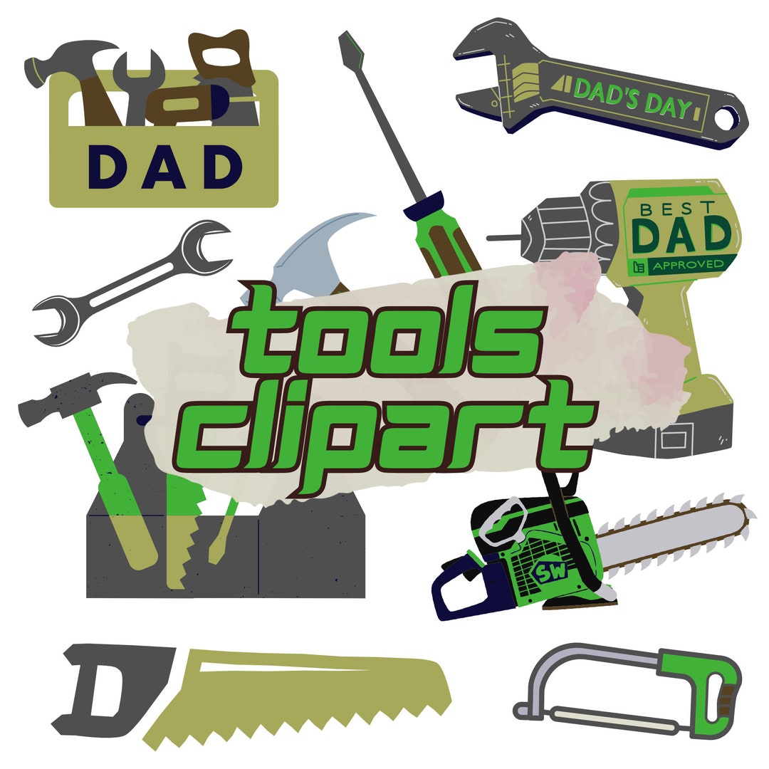 TOOLS Clipart Design, Carpenter Repairman Home Repairs, Hammer, Saw ...