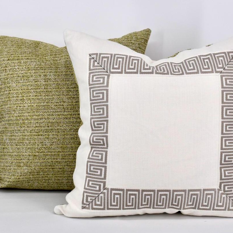 Greek Key Pillow - Etsy