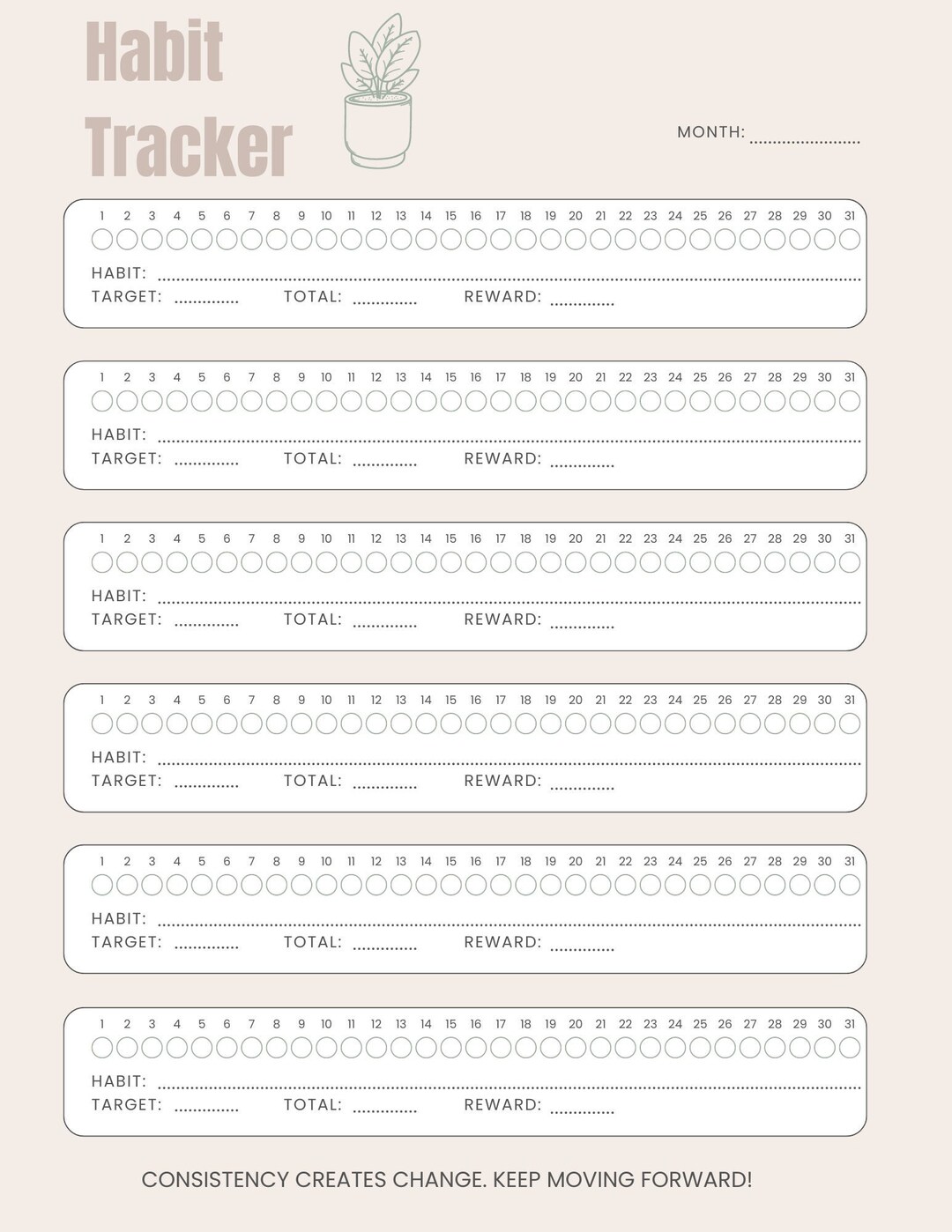 Habit Tracker: Track Daily Habits, Build Routines, and Reach Your Goals ...