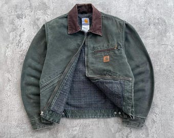 Vintage 1990s Distressed Carhartt Detroit Jacket / Vintage Vintage 1990s Distressed Carhartt Detroit Jacket / Vintage