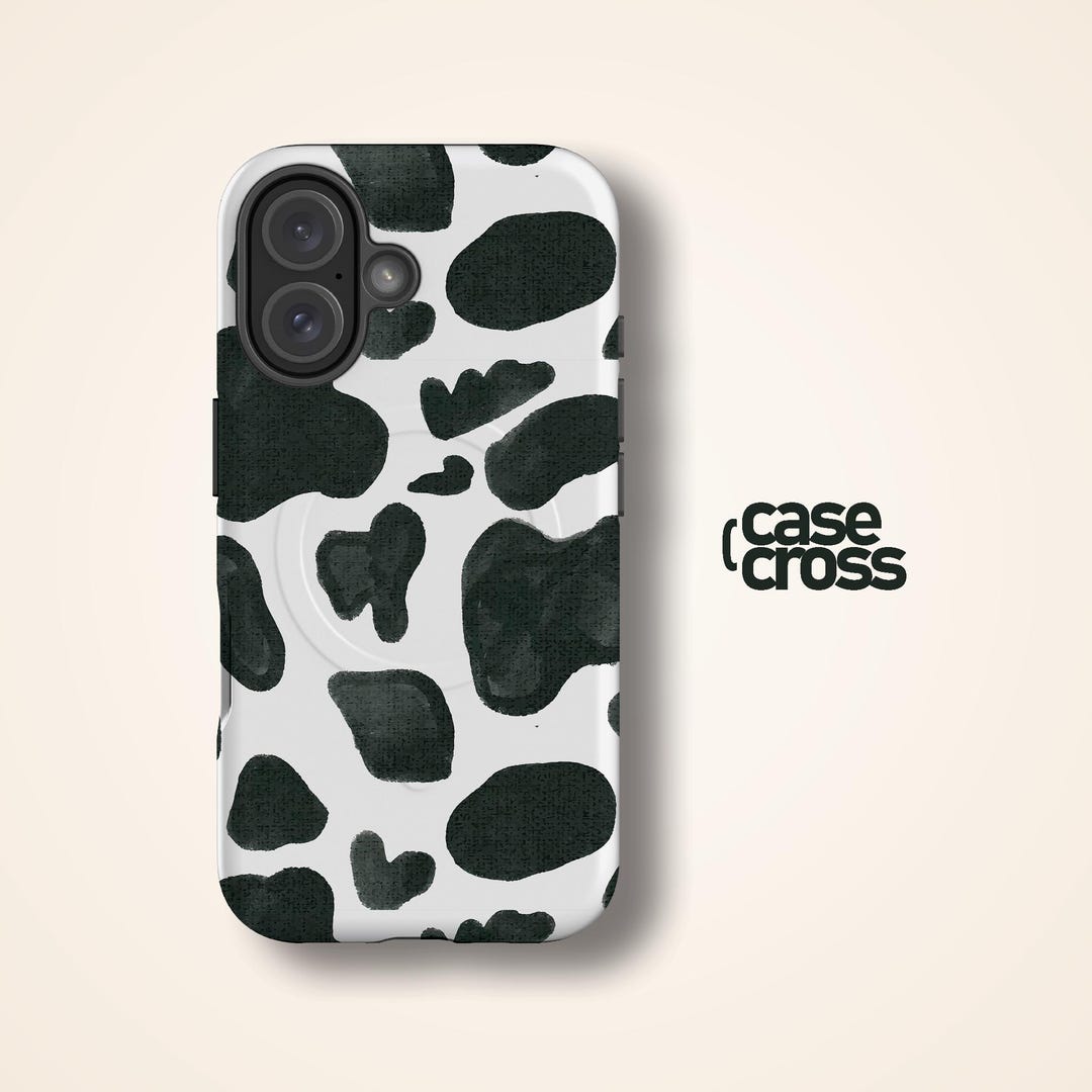 COW SKIN MOOO Magsafe iPhone Case | iPhone 16 15 14 13 12 11 Pro Max ...