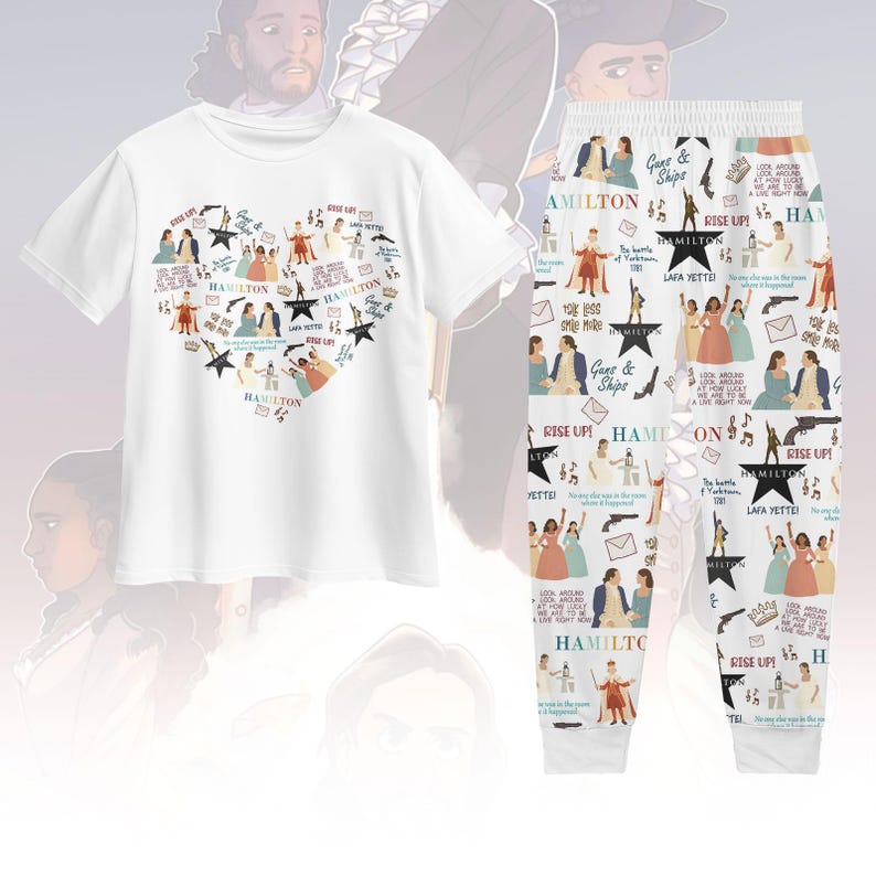 Hamilton Musical T-shirt and Pants, Broadway Theater Shirt, Alexander ...