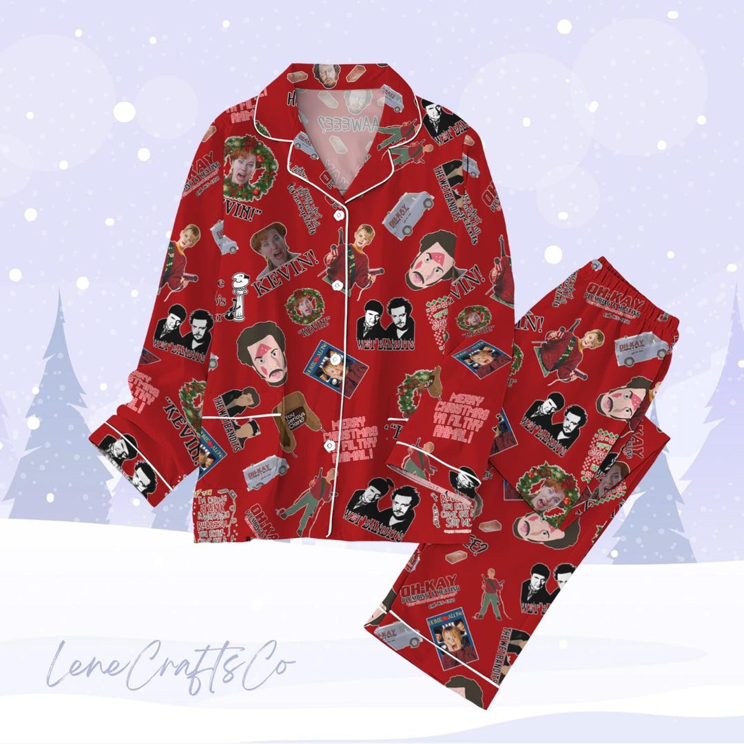 Home Alone Movie Christmas Pajama Women, Kevin Mccallister Holiday ...