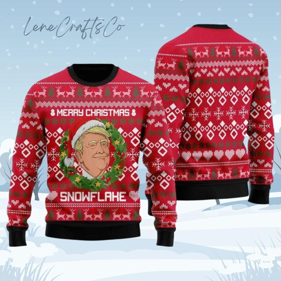 Trump Christmas Sweater Funny, Make America Great Ugly Sweater, Trump ...