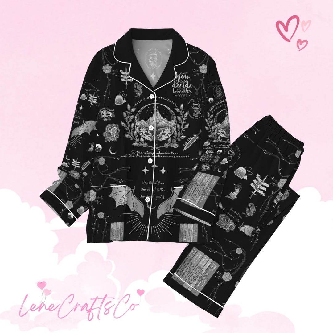 Velaris Acotar Thick Pajamas, City of Starlight Pajamas Set, the Night ...