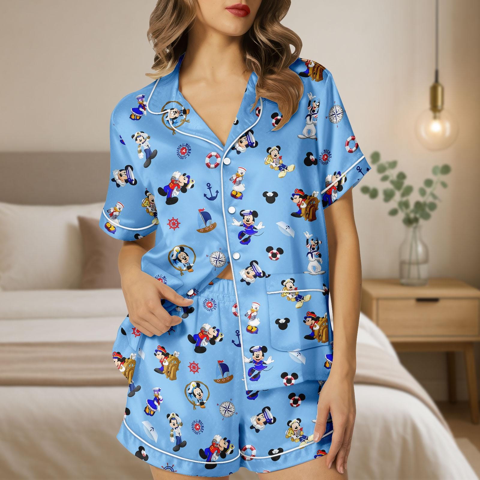 Disney Cruise Satin Pajamas, Mickey Cruise Pajamas Set, Disney Family ...