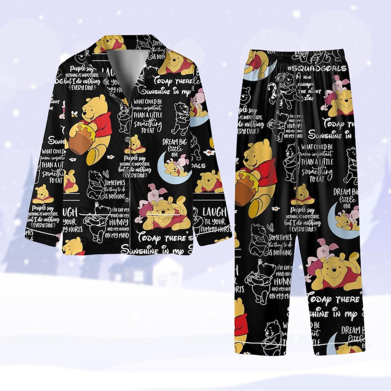Winnie the Pooh Adult Pajamas - Etsy
