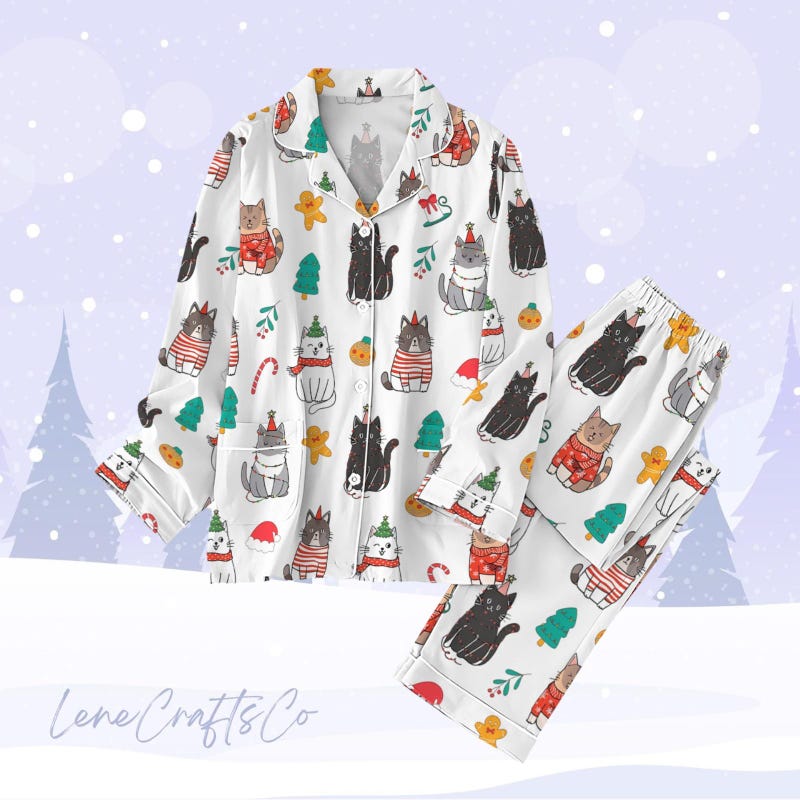 Cat Pajamas - Etsy