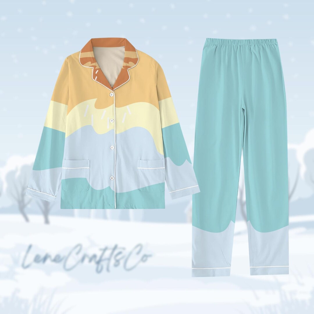 Radley Heeler Pajamas Christmas, Rad Heeler Cosplay Pajama Set, Blue ...