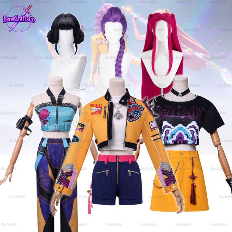 K Pop Demon Hunters Outfit Zoey Wig - Etsy