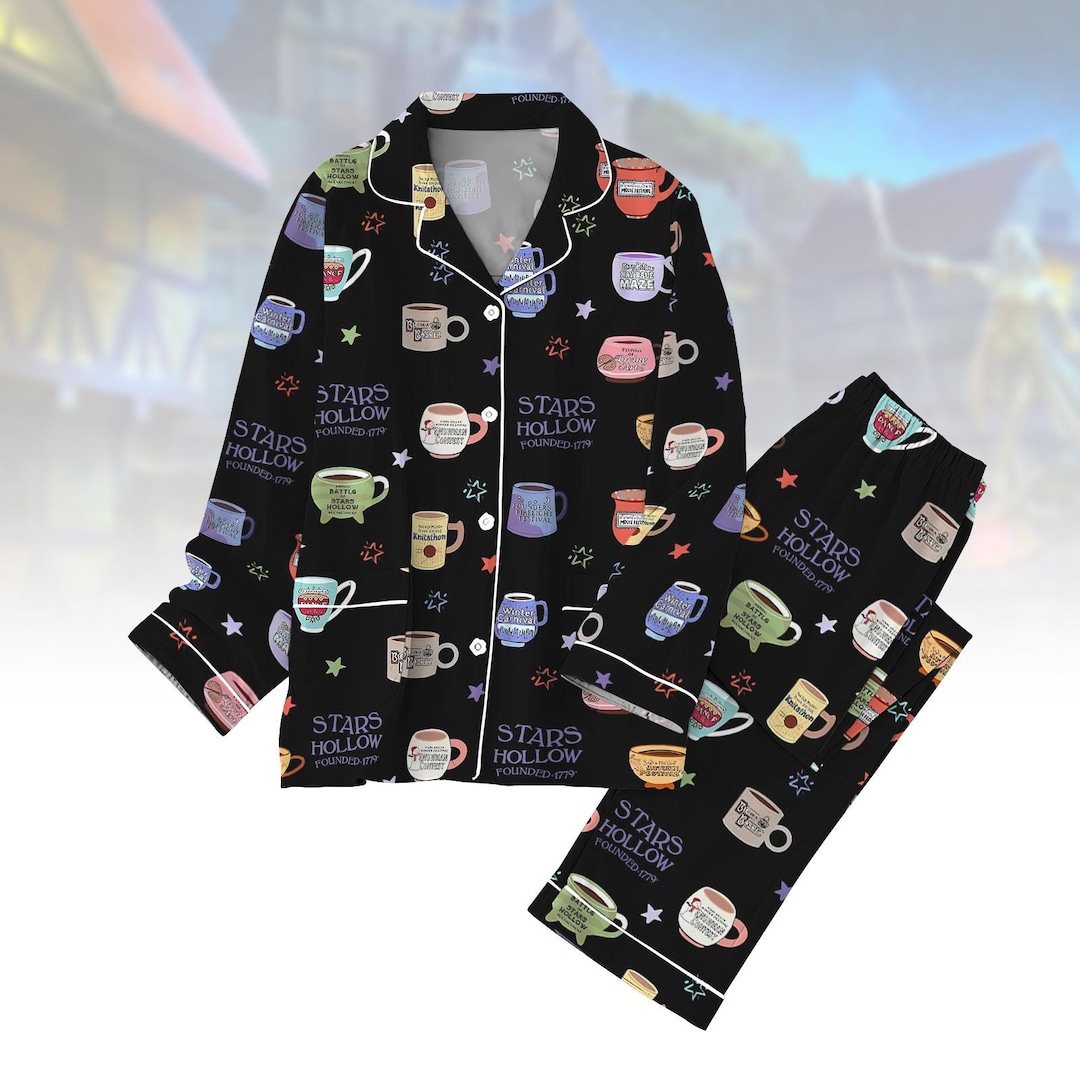 Vintage Stars Hollow Pajamas, Luke's Coffee Pajamas Pants, TV Show ...