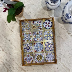 Wooden Tray With Handles | Serving Tray Handles | Ottoman Tray With ...