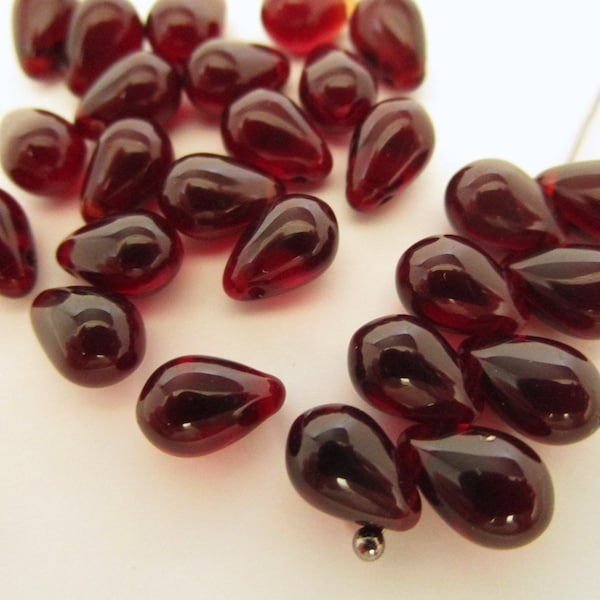Czech Garnet - Etsy