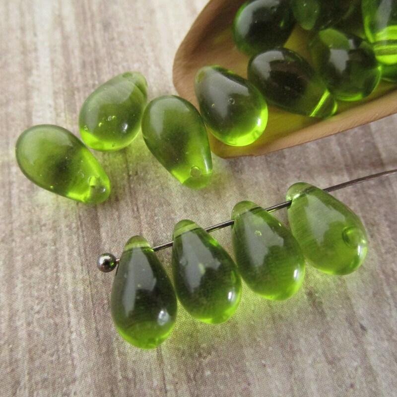 Green Teardrop - Etsy