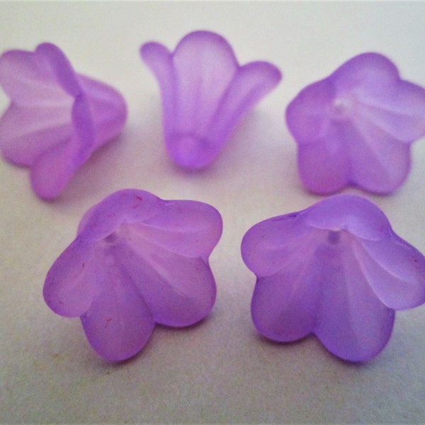Purple Flower Beads - Etsy