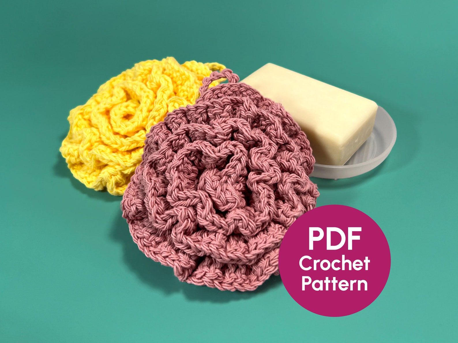CROCHET PATTERN | Spiral Flower Facial Scrubbie | DIY Handmade Floral ...
