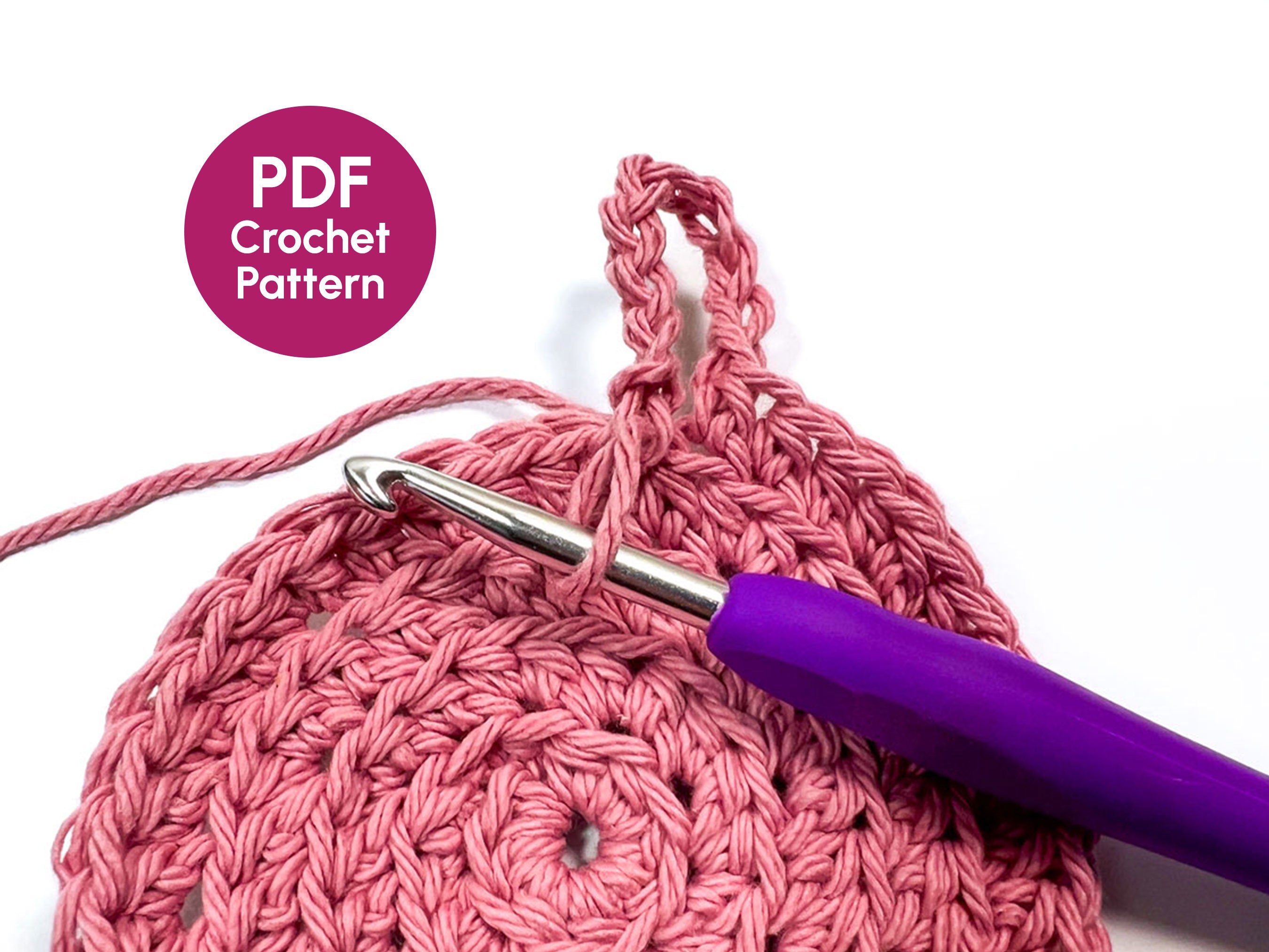 CROCHET PATTERN | Spiral Flower Facial Scrubbie | DIY Handmade Floral ...