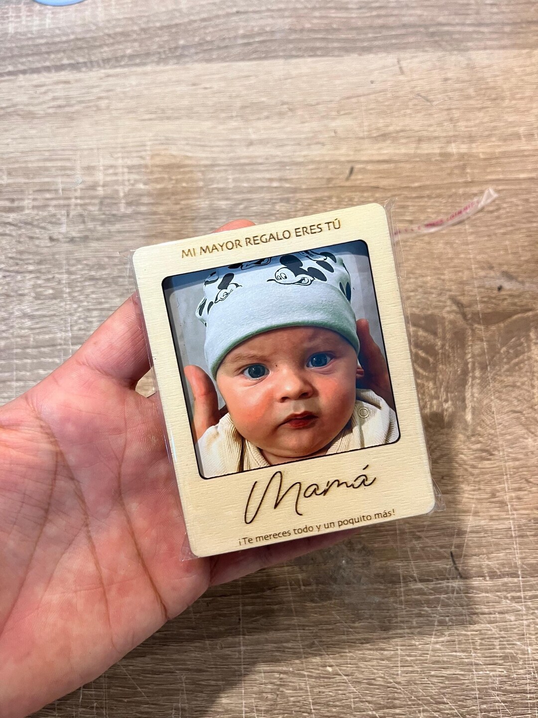 Personalized Wooden Magnet With Photo, Fridge Magnet, Gift for Mom ...