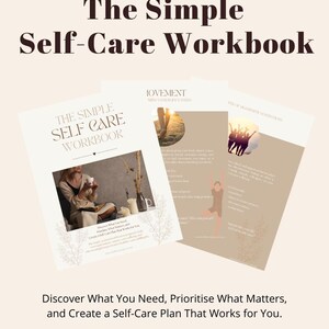 Simple Self-care Workbook - Instant Download - Self-help - New ...