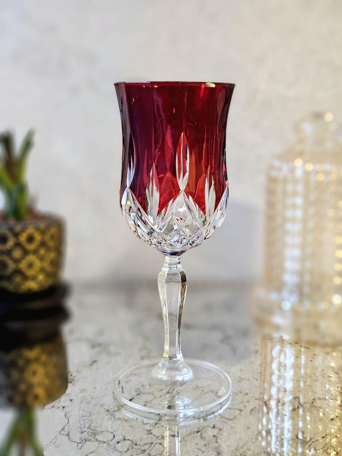 Italian RCR Crystal Wine Glass, Colorful Stemware, 160ml - Etsy